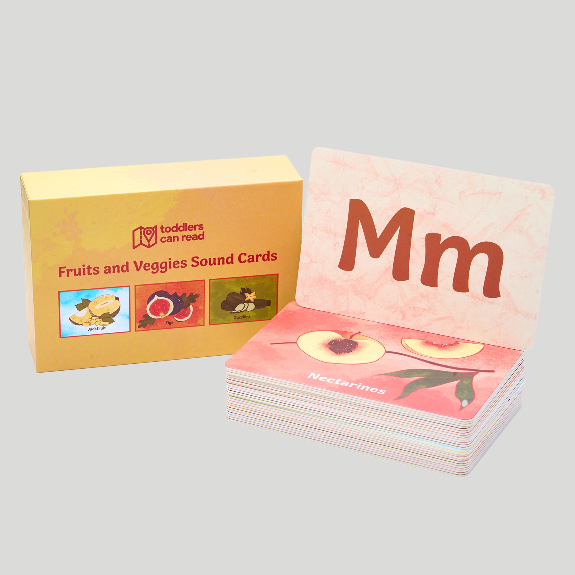 Fruit & Veggie ABC Flashcards – Toddlers CAN Read