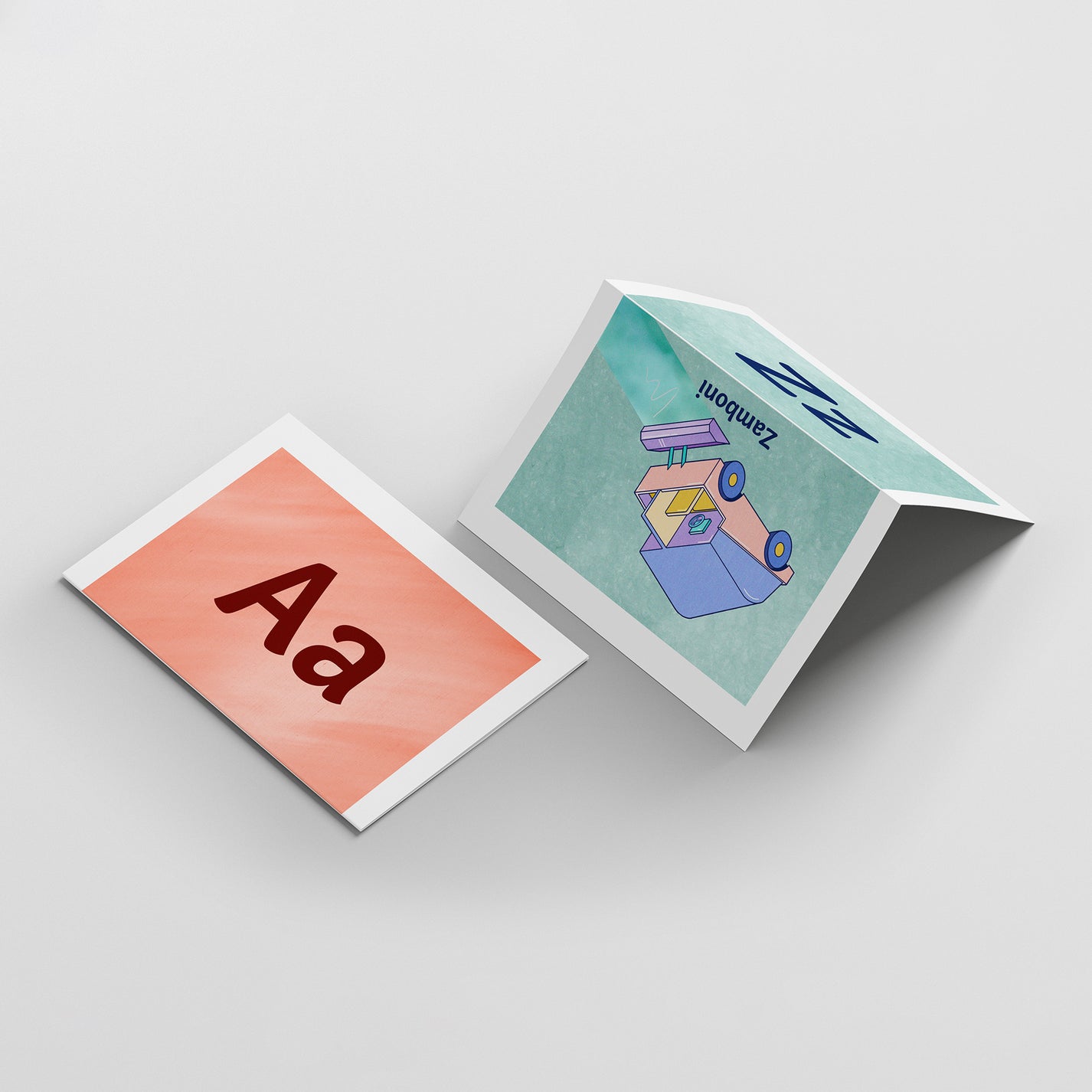Printable Trucks ABC Flashcards – Toddlers CAN Read