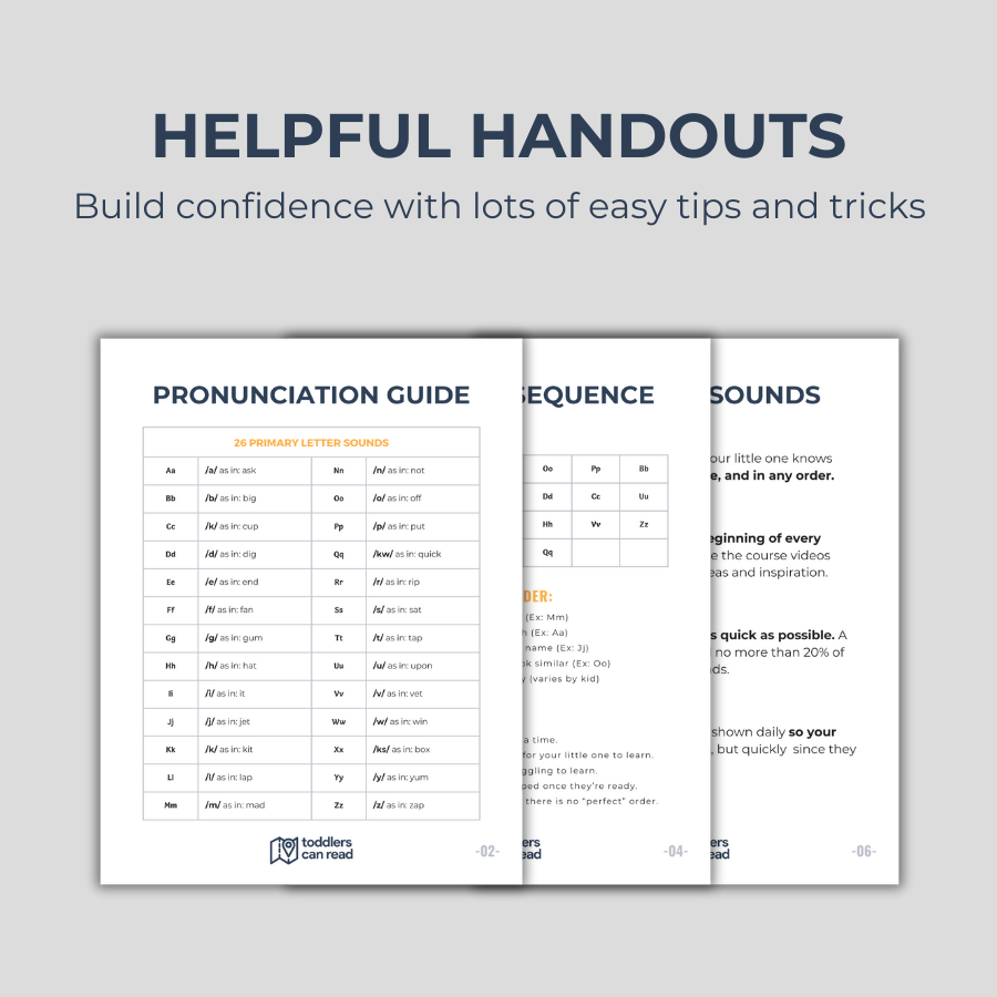 Learning Sounds Course – Toddlers CAN Read