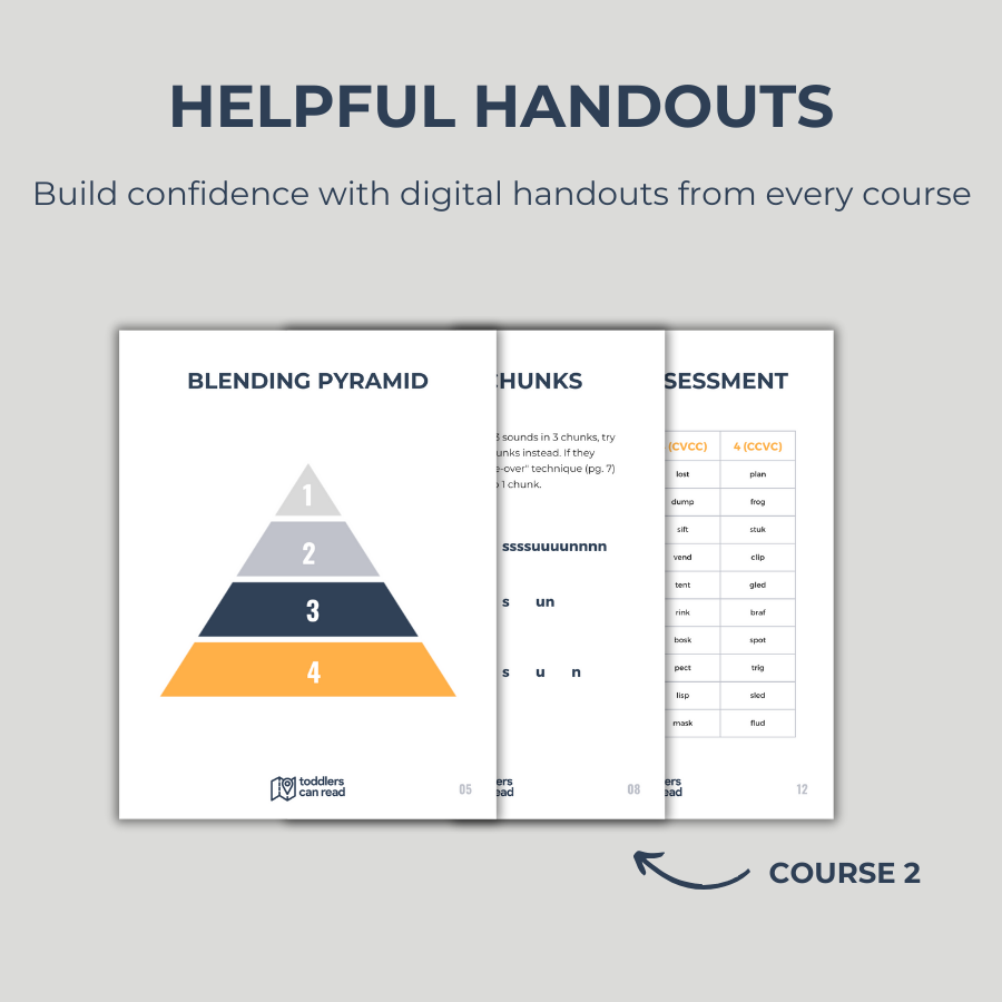 Digital 3-Course Bundle – Toddlers CAN Read