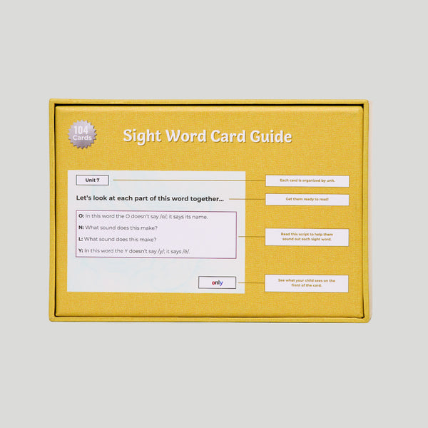 Sight Word Flashcards – Toddlers CAN Read
