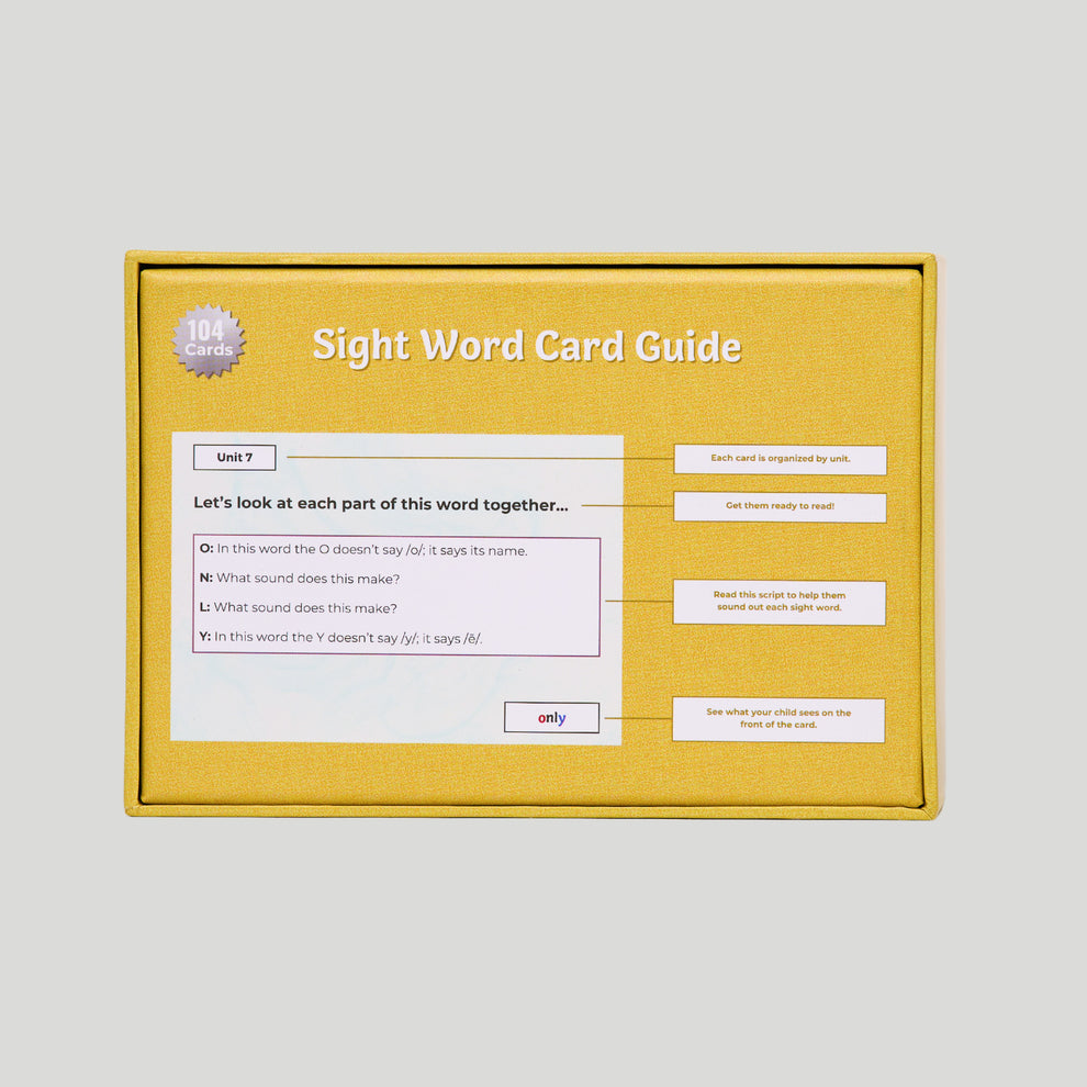 Sight Word Flashcards – Toddlers CAN Read